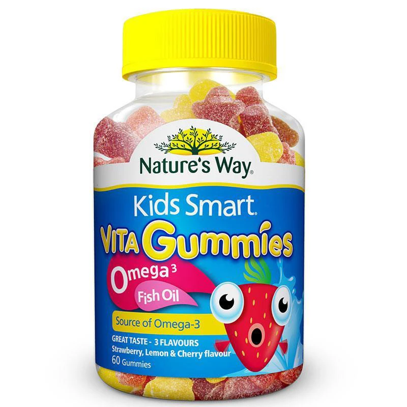 Kẹo Omega 3 cho bé - Nature's Way - Kids Smart Vita Gummies Omega 3 ...